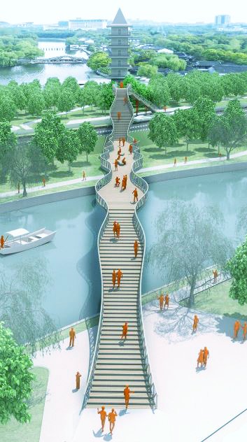 The Nine Rivers footbridge